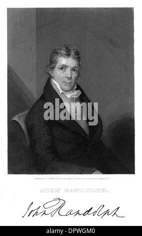 John Randolph of Roanoke, 1773 - 1833, a planter, a Congressman from ...