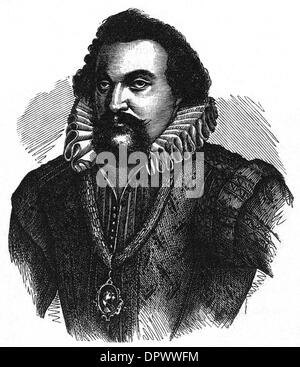 Samuel Scheidt, 1587 - 1654, a German organist and composer, Portrait ...