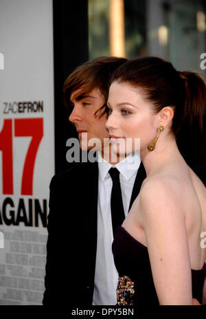 Zac Efron and Michelle Trachtenberg - 17 Again Los Angeles Premiere at ...