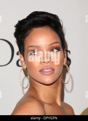 Rihanna arriving at the Clive Davis Pre-Grammy Party at the Beverly ...