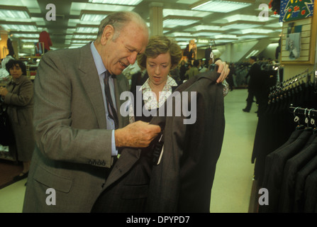 Lord Sieff, portrait Chairman of Marks and Spencers in Oxford Street ...