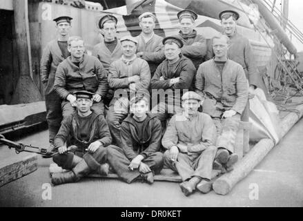 World War One Battleship HMS Dreadnought in port, Germany Stock Photo ...
