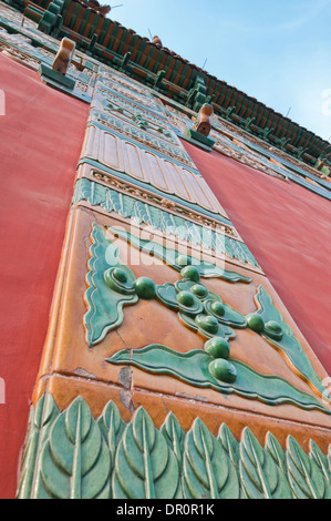 Gating style arch called Paifang or pailou in Beijing Guozijian ...