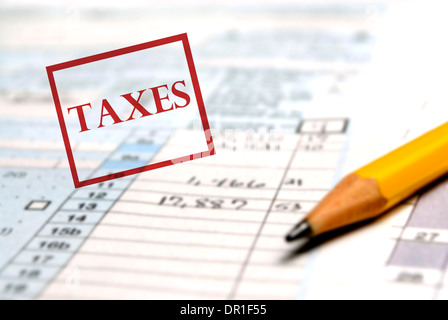 Detail closeup of current tax forms for IRS filing Stock Photo - Alamy