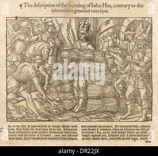 Religious reformer Jan Hus burned at the stake by the Roman Catholic ...