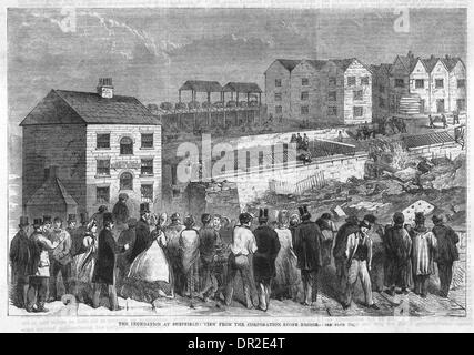GREAT SHEFFIELD FLOOD 1864 Stock Photo - Alamy
