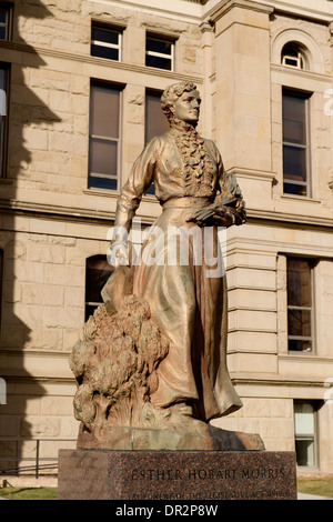 Statue of Esther Hobart Morris at The State Capitol Building at ...