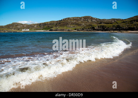 A sunny August Afternoon, on Clashnessie Beach, Assynt, Scottish ...
