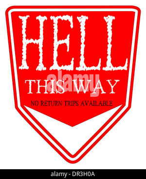 Highway to hell sign Stock Photo - Alamy