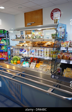 a take away food display cabinet in a roadside cafe Stock Photo - Alamy
