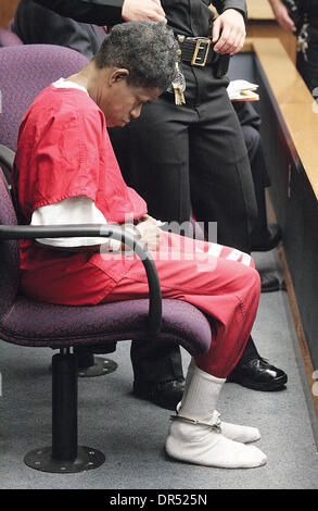 Dec 08, 2008 - Stockton, California, USA - A shoeless CAREN RAMIREZ ...