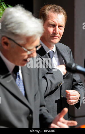 Son of Bronislaw Geremek, Marcin (L) and Graham Watson, Leader of ...