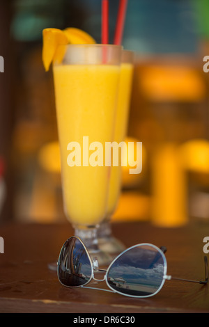 Cocktail at Boracay beach, Philippines Stock Photo - Alamy