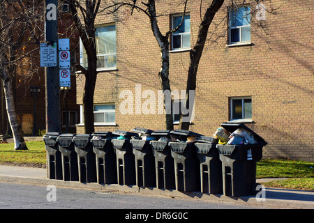 Toronto garbage containers, Canada Stock Photo - Alamy