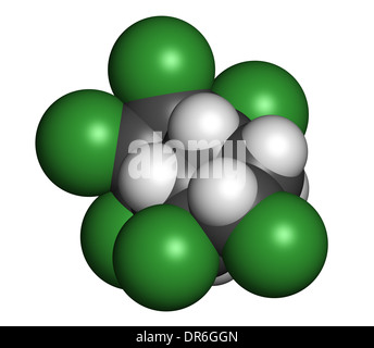 Chlordane banned pesticide molecule. Highly toxic and carcinogenic ...