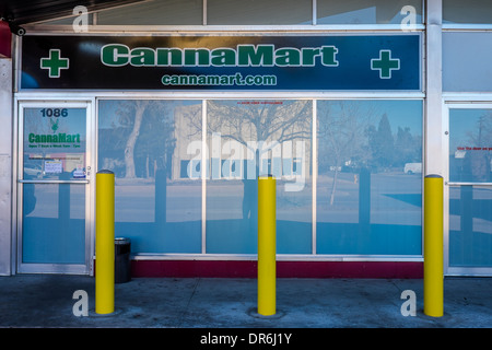 CannaMart Medical Marijuana Dispensary Sign in Littleton, CO Stock ...
