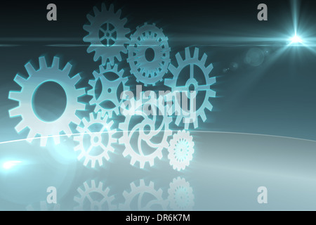 Cogs and wheels graphic Stock Photo - Alamy