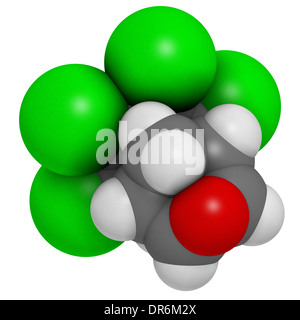 Dieldrin pesticide molecule. Insecticide that persists for very long ...