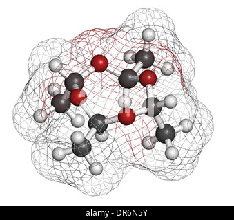 Metaldehyde pesticide molecule. Used against slugs and snails and as ...