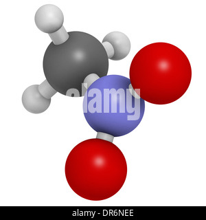 Nitromethane nitro fuel molecule. Used as fuel to power rockets, drag ...