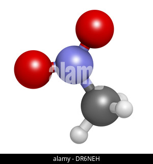 Nitromethane nitro fuel molecule. Used as fuel to power rockets, drag ...