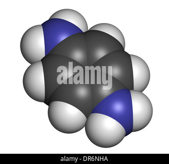 p-Phenylenediamine (PPD) hair dye molecule. Also precursor in polymer ...