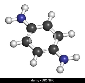 p-Phenylenediamine (PPD) hair dye molecule. Also precursor in polymer ...