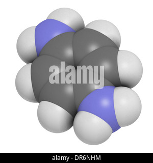 p-Phenylenediamine (PPD) hair dye molecule. Also precursor in polymer ...