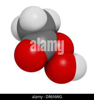 Peracetic acid (peroxyacetic acid, paa) disinfectant molecule. Organic ...