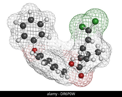Permethrin pyrethroid insecticide. Used to treat scabies and head lice ...