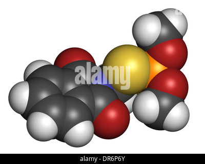 Phosmet organophosphate insecticide molecule Stock Photo - Alamy