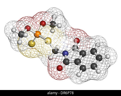 Phosmet organophosphate insecticide molecule Stock Photo - Alamy