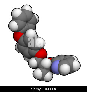 Pyriproxyfen pesticide molecule. Juvenile hormone analogue that ...