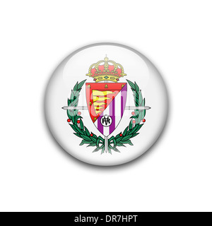 Real Valladolid logo flag icon symbol emblem Stock Photo - Alamy