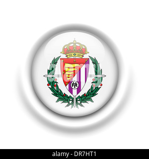 Real Valladolid logo flag icon symbol emblem Stock Photo - Alamy