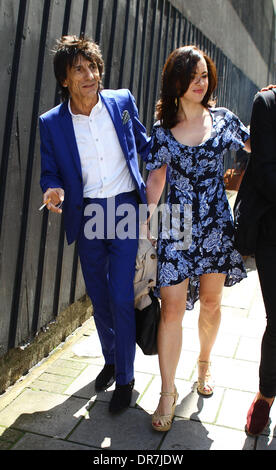 Ronnie Wood and Sally Humphries High street retailers catwalk show to ...