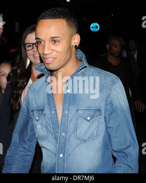 Aston Merrygold JLS leave the Rose Club London, England - 16.06.12 ...