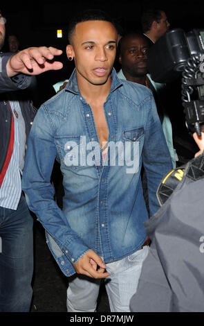Aston Merrygold JLS leave the Rose Club London, England - 16.06.12 ...