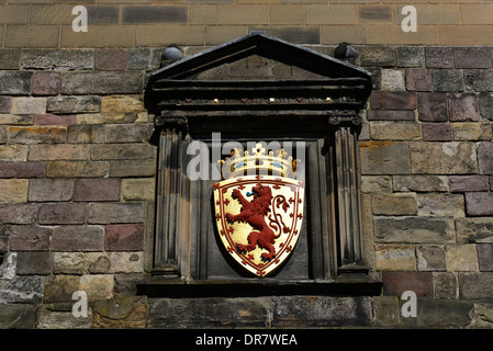 Scotland, Edinburgh, Edinburgh Castle, Coat of Arms in the Royal Stock ...