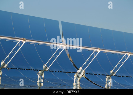 Cylindrical parabolic collectors, generating energy at a solar energy ...
