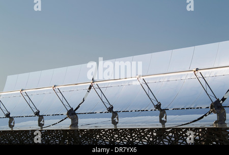 Cylindrical parabolic collectors, generating energy at a solar energy ...