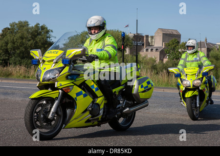 Lothian & Borders motorcycle police, Kelso, Scotland Stock Photo - Alamy