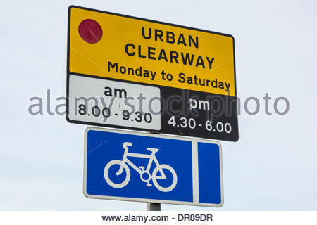 Urban Clearway UK Sign Stock Photo: 38785935 - Alamy