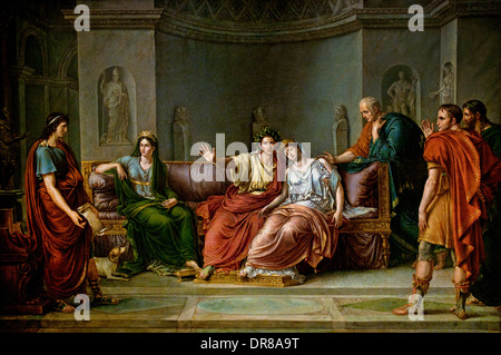 Roman Emperor Augustus and his wife Livia (Julia Drusilla Stock Photo ...