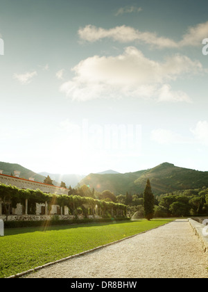 Fragment like view of nice European old town Stock Photo - Alamy
