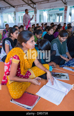 The girls secondary school at the Muni Seva Ashram in Goraj, near ...