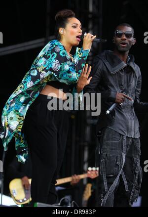 Leona Lewis and Wretch 32 BBC Radio 1's Hackney Weekend held at Hackney ...