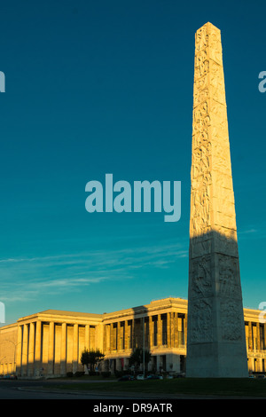 Mussolini obelisk in Rome Stock Photo - Alamy