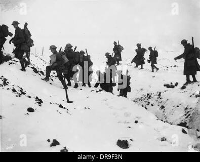 A snow covered world war one cemetery in Verdun, France Stock Photo ...