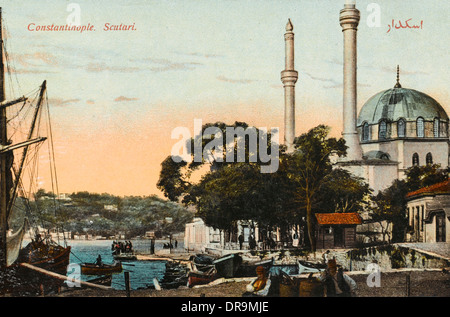 CONSTANTINOPLE (ISTANBUL) . Bosphorus, Scutari (Uskudar) . Turkey Stock ...